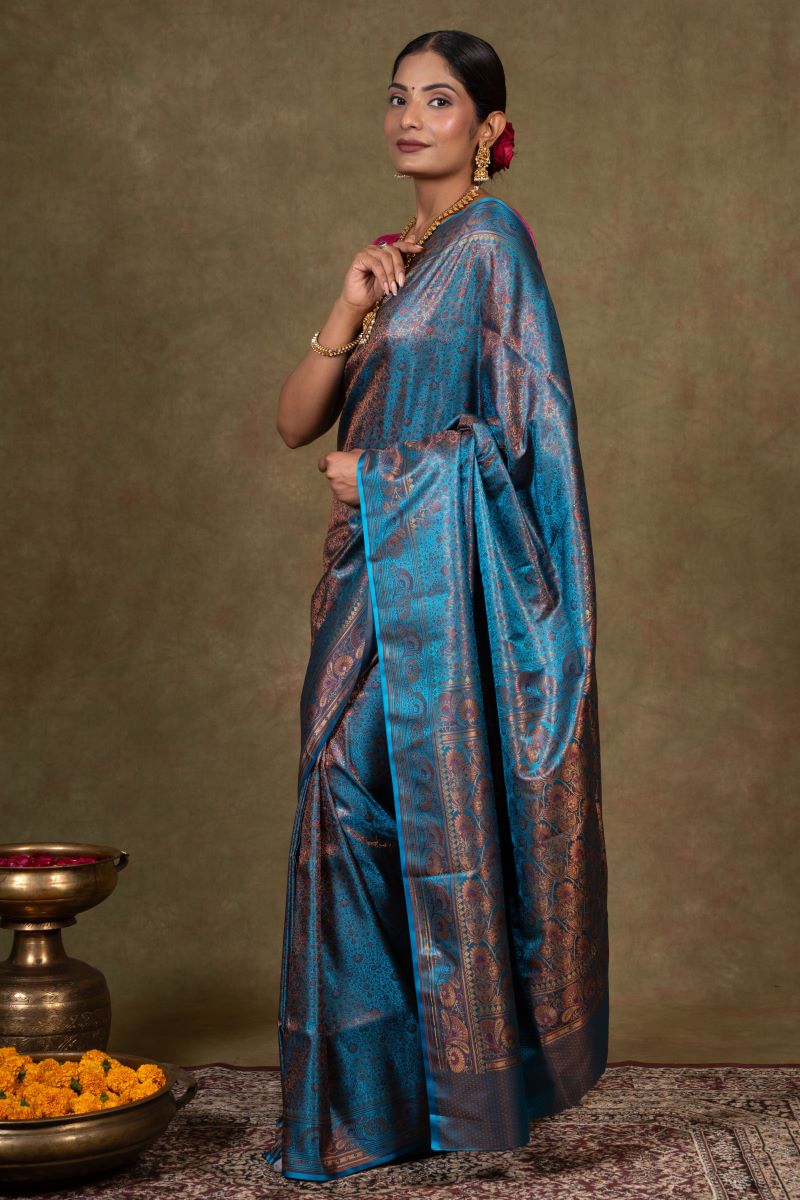 Banarasi Jamewar Tanchoi Silk Sarees – House Of Elegance - Style That ...